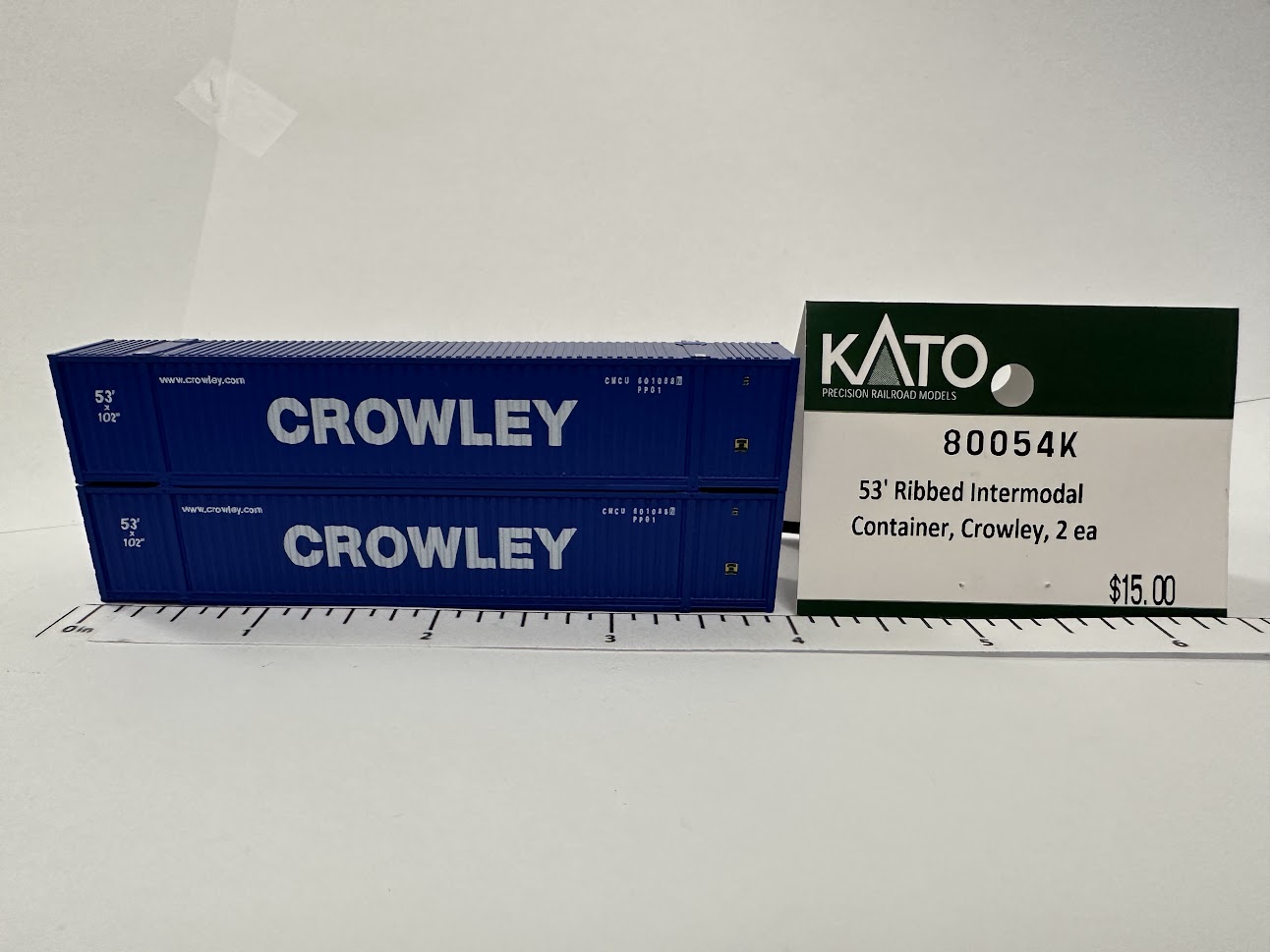 53′ Ribbed Intermodal Container, Crowley (N-Scale) – Kato USA Online Store