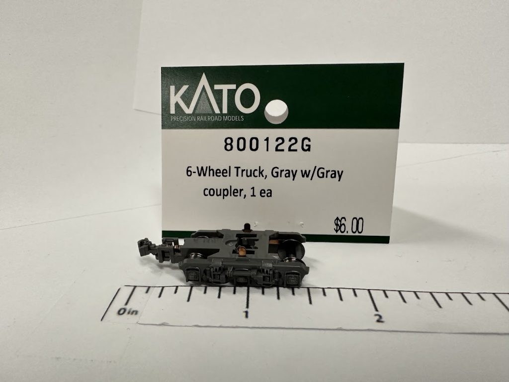 6-Wheel Truck, Gray, w/ Gray coupler – Clip mount (N-Scale) – Kato USA ...