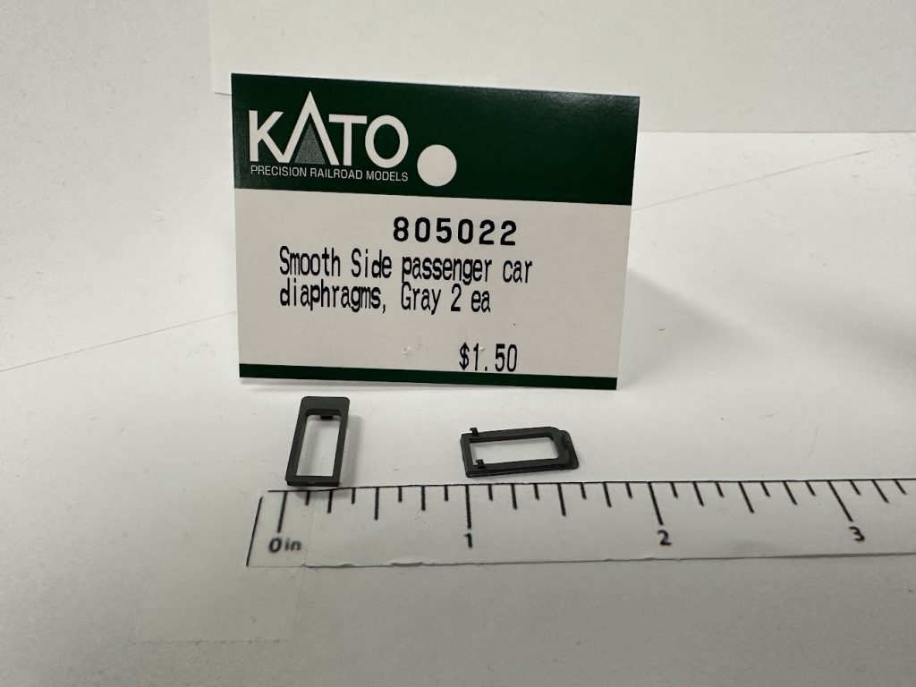 Smooth Side Passenger Car Diaphragms, Gray (N-Scale) – Kato USA Online ...