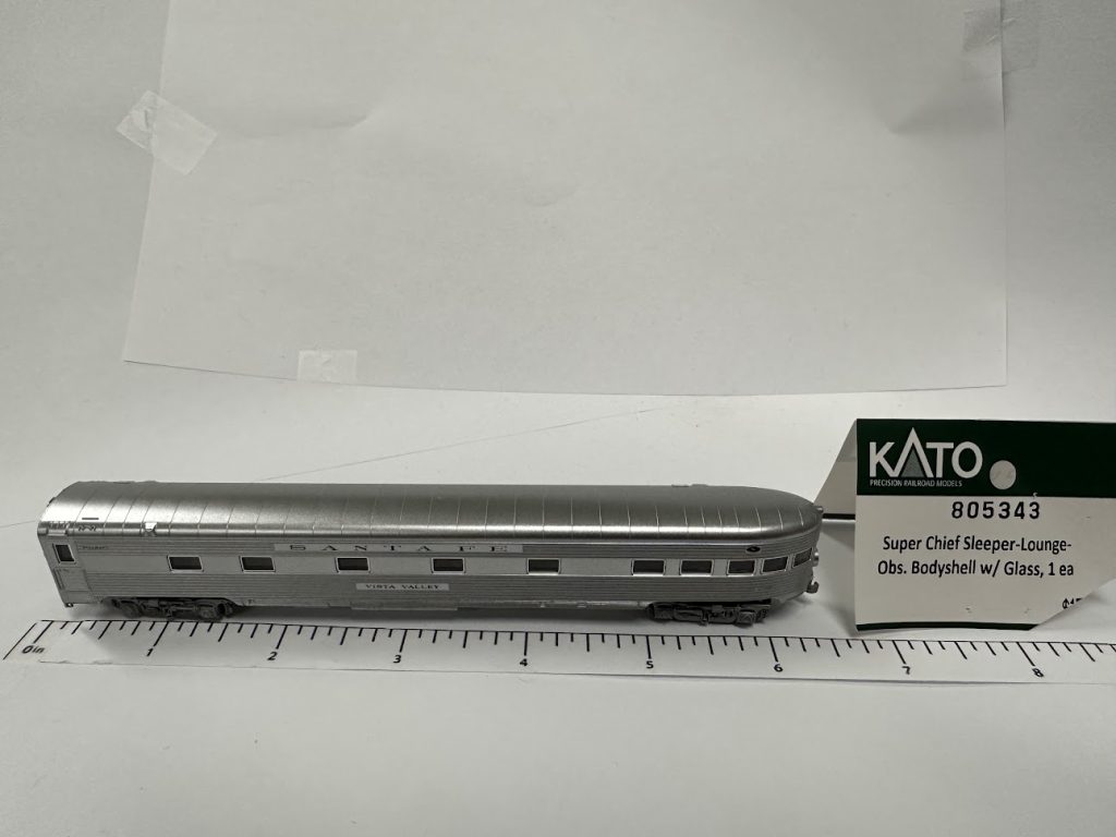 Super Chief Sleeper – Lounge, complete car (includes underframe, trucks ...