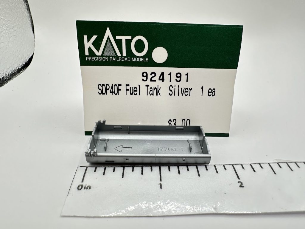 SDP40F Fuel tank, Silver (N-Scale) – Kato USA Online Store