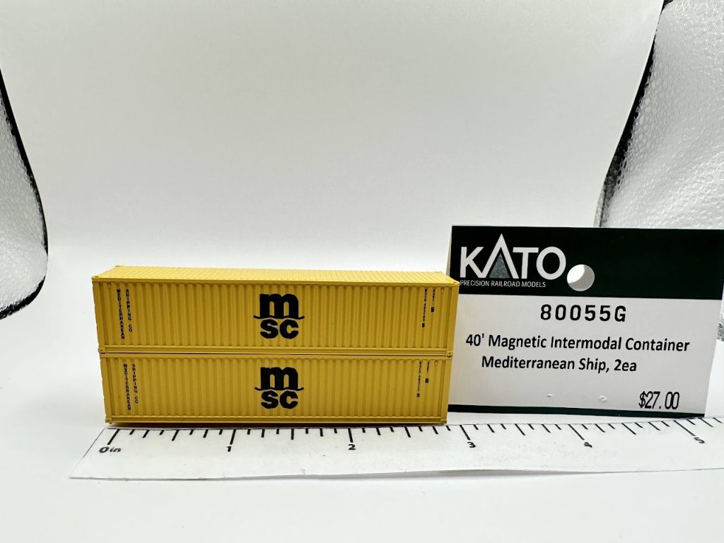 40′ Magnetic Intermodal Container – MSC (N-Scale) – Kato USA Online Store