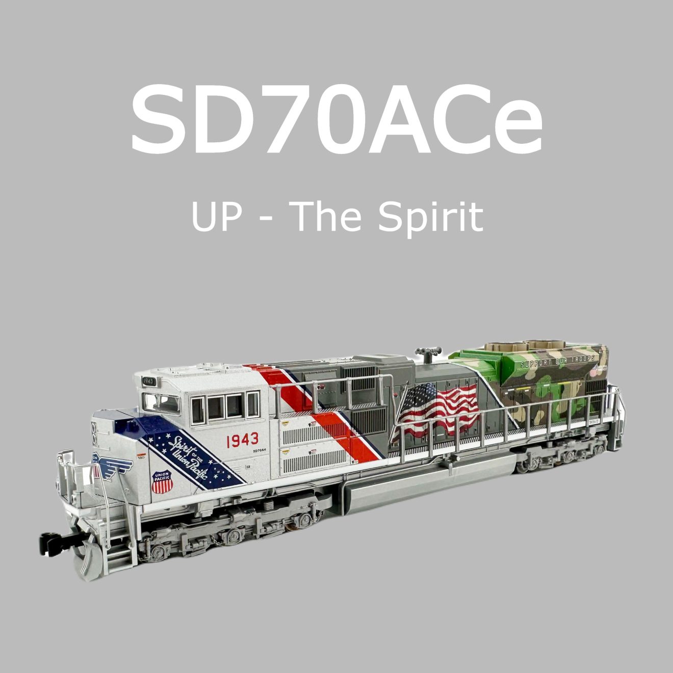 N EMD SD70ACe Nose Headlight – UP “The Spirit” #1943 – Kato USA Online ...
