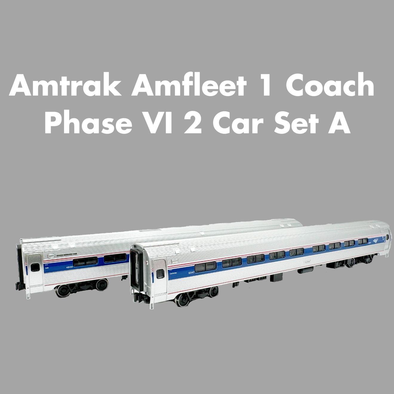 Amtrak Amfleet I Coach Phase VI 2 Car Set A – Kato USA Online Store