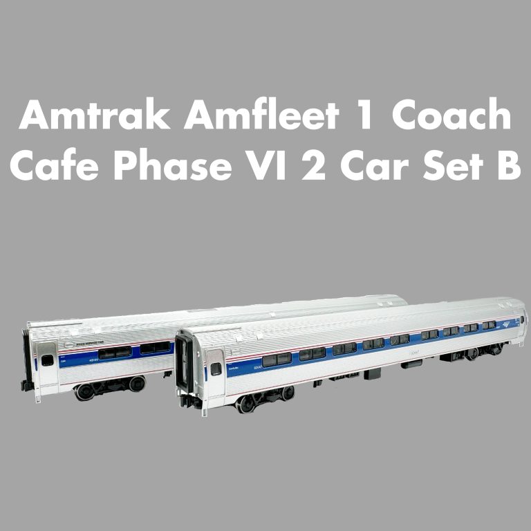 Amtrak Amfleet I Coach & Cafe Phase VI 2 Car Set B – Kato USA Online Store