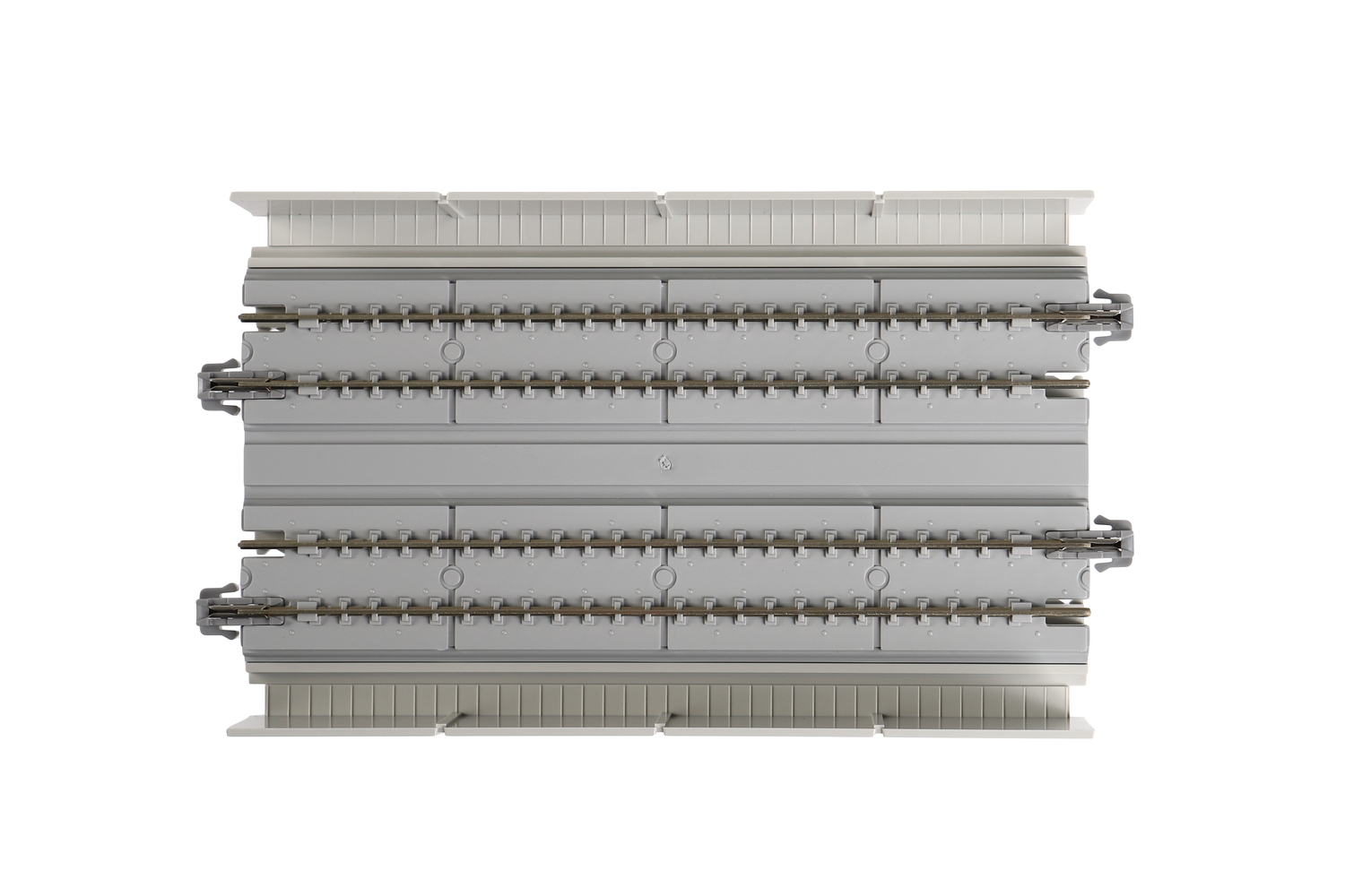 N Concrete-Slab Double Track Straight Viaduct Track 124mm (2 pcs ...