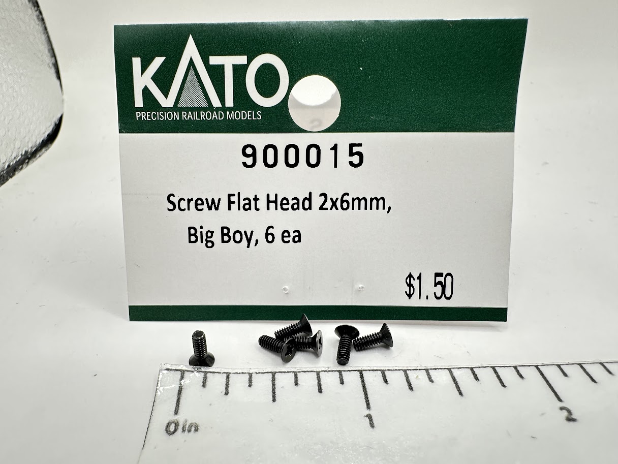 Flat Head screw 2x6mm Big Boy 6ea – Kato USA Online Store